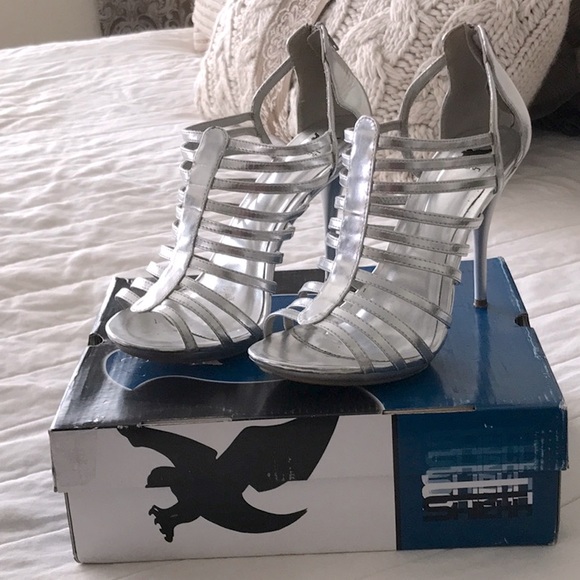 Shiekh | Shoes | Sheikh Silver Heels | Poshmark